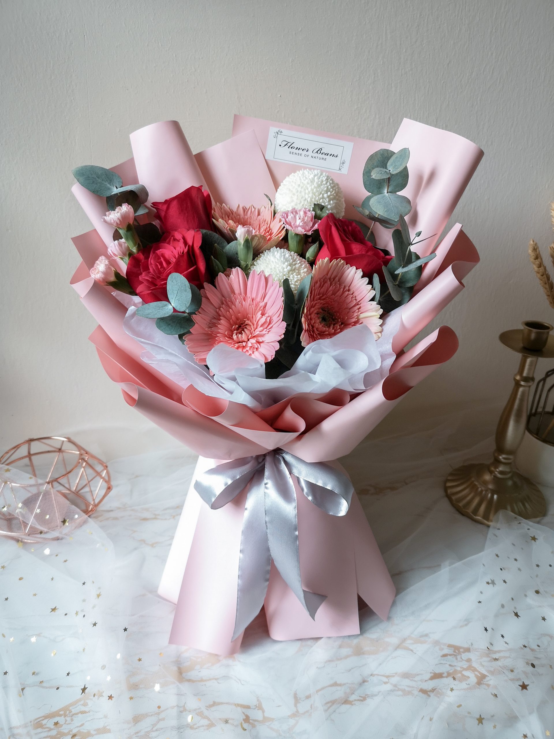 Love Blush Bouquet - Flower Beans